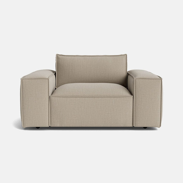 Marylebone Luxe Chenille Love Seat - Soft Truffle | Sofa Club®